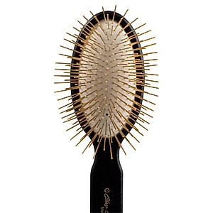 Chris Christensen 35mm Pin Dog Brush, Gold Series, Groom Like a Professional, Gold-Plated Stainless Steel Pins, Perfect for Fragile Coats, 30% More Pins, Ground and Polished Tips
