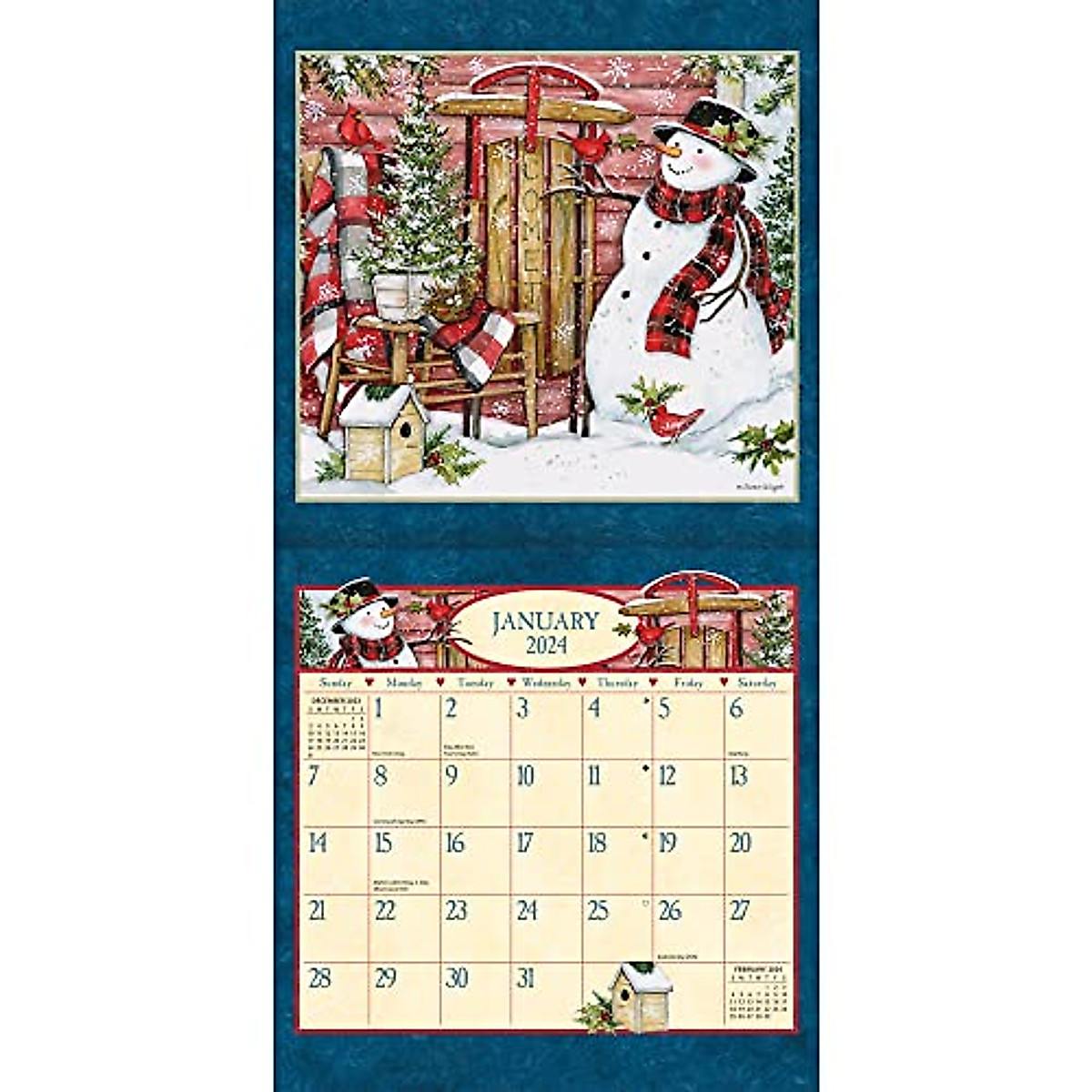 LANG Heart & Home® 2024 Mini Wall Calendar (24991079242)