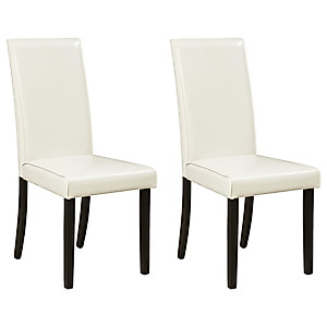 Signature Design by Ashley Kimonte Parsons 19" Dining Room Chair, Set of 2, Ivory