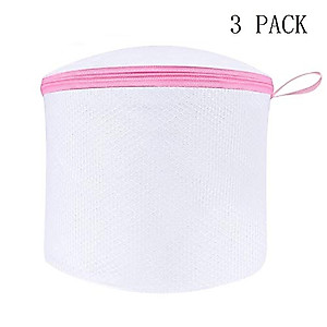 V-Shine Bra Laundry Bags, Bra Washer Protector, Bra Lingerie Wash Bag with AUTO Lock Design Zipper, Wash Mesh Bag for Lingerie,Stockings,Knickers,Panties,Other Underwear and Baby Socks(3 Pack)