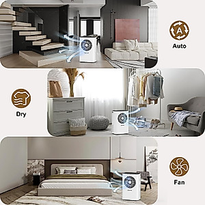 COLAZE 2500 Sq. Ft 25 Pint Dehumidifier for home, Dehumidifiers for Basement with Drain Hose, Compressor Dehumidifiers for Large Room with Auto Manual Drain, 24H Timer, 0.53 Gal Bucket, Auto Defrost