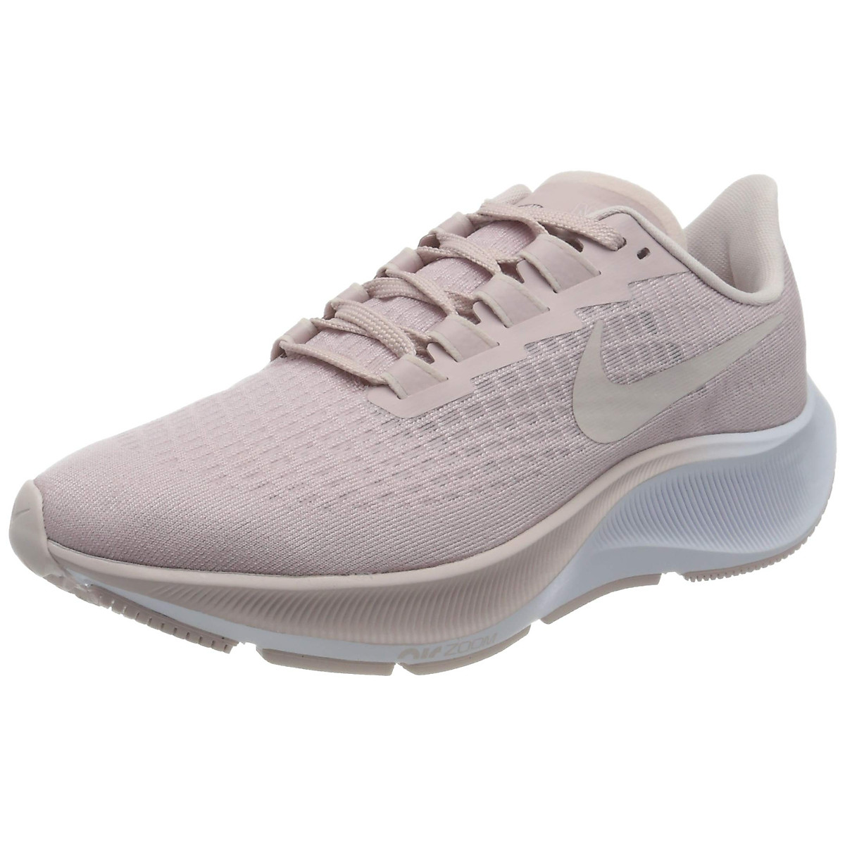 Nike Women's Air Zoom Pegasus 37 Shoes, Champagne Barely Rose White, 8.5 Narrow