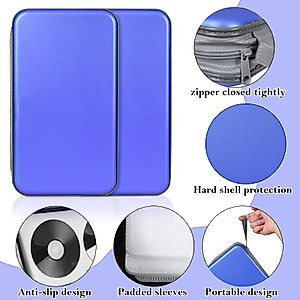 Rekukos 104 Capacity CD/DVD Case Wallet, Storage,Holder,Booklet (blue)