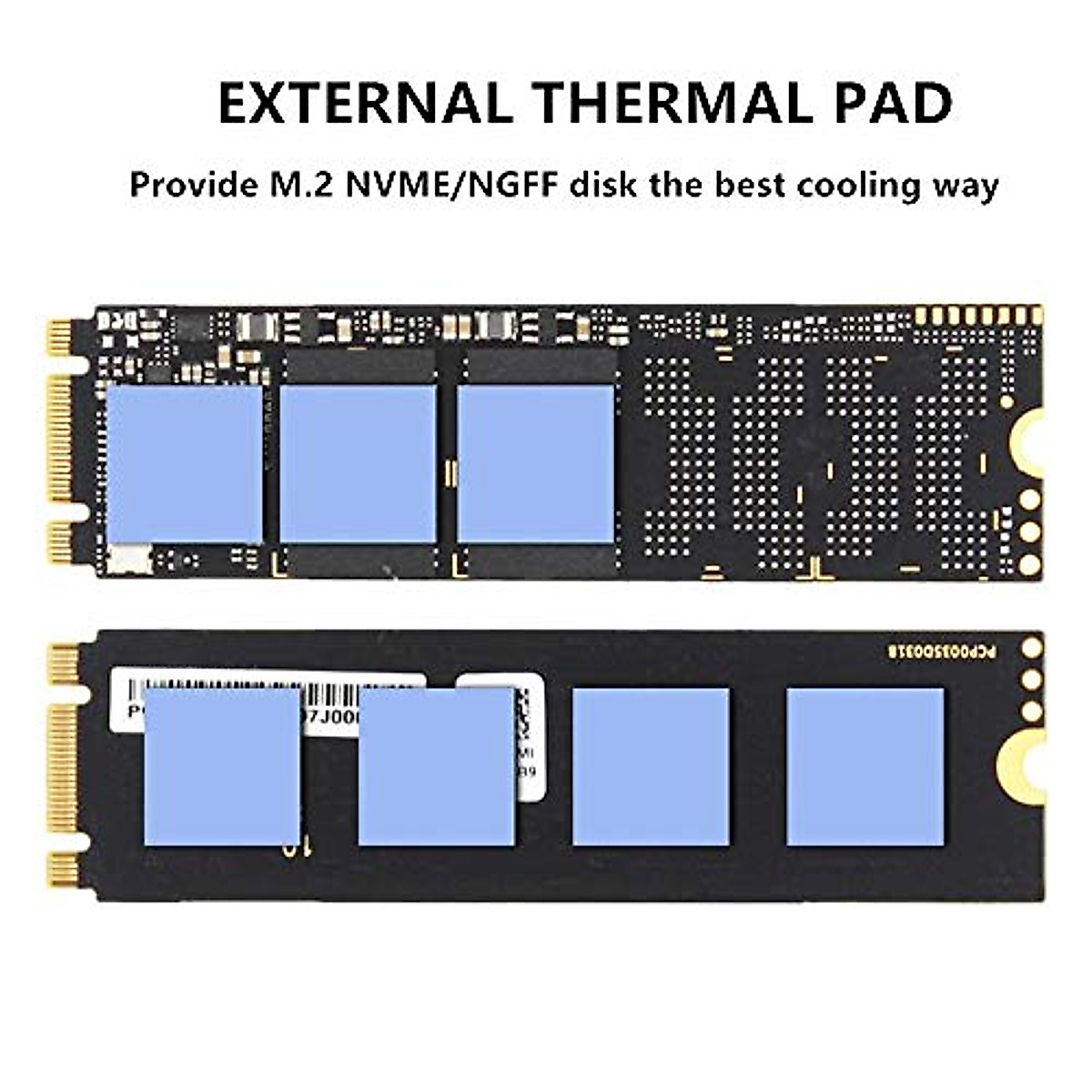 QIVYNSRY M.2 Heatsink NVMe 2280 PS5 SSD Heat Sink Computer PC PCIE M2 SSD Cooler for Samsung 980 970 EVO Plus SN850 SN750 SN570 Firecuda 530, Black