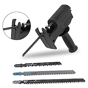 Yuecoom Electric Drill to Reciprocating Saw Adapter Chainsaw Conversion Head Saw Blades Handle Kit Cordless, Power Hand Saw Drill Attachment, Jig Saw Attachment,Drill Saw Attachment