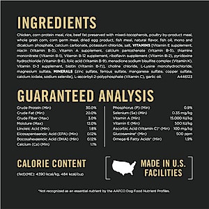 Purina Pro Plan High Calorie, High Protein Dry Dog Food, 30/20 Chicken & Rice Formula - 50 lb. Bag