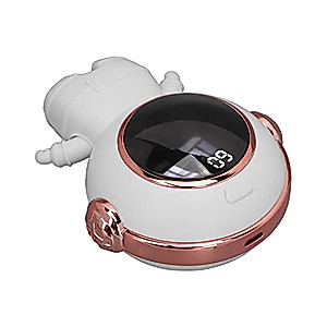 Mini Warmer, Heater Rechargeable Pocket, Portable USB Digital Fast Heating Electric for Winter, Black and White (White)