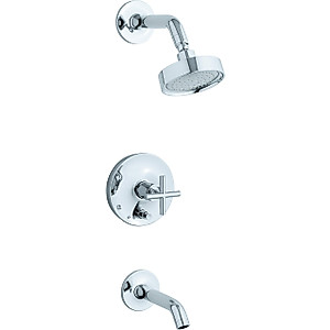 Kohler T14420-3L-CP Purist bath and shower kit, Polished Chrome