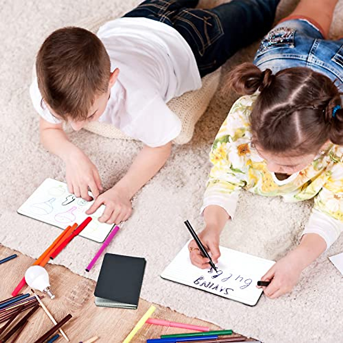 EOOUT 12 Pack Little Notebooks Pocket Size Notebooks, 3.5" x 5.5" Softcover Mini Notebooks, Small Black Notebook Memo Note pads for Men Women Kids Traveler Author, 30 Sheets, 60 Lined Pages