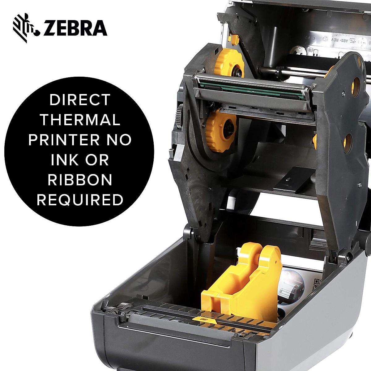 Zebra ZD620d Direct Thermal Desktop Printer with LCD Screen 203 dpi Print Width 4 in Ethernet Serial USB ZD62142-D01F00EZ (Renewed)