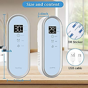 HomRing Air Purifier for Home, Anion Air Cleaner Fresh Cleanse Wall Air Purify Deodorizer for ets Odor Smokers Toilet Wardrobe Bathroom Cabinet Kitchen (Blue)