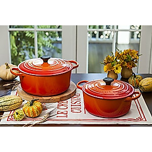 Le Creuset Enameled Cast Iron Signature Round Dutch Oven, 5.5 qt., Flame