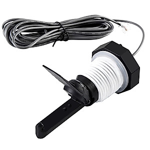 Flow Switch Compatible with Hayward Salt System, Upgrade Design, Built in Circle Gasket and Tape, 15 Feet Cable, Without Tee, BLUE WORKS