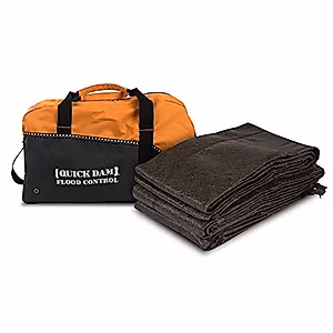 Quick Dam QDDUFF17-4 Barriers 17ft Flood Barrier Duffel Kit, 17-ft 4 Pack, Black, 4 Piece