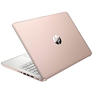 HP 2022 Stream 14" HD Laptop, Intel Celeron N4120 Processor, 4GB RAM, 64GB eMMC Storage, HD Webcam, HDMI, Wi-Fi, Bluetooth, Rose Gold, Office 365 1-Year, Windows 11 S, 32GB SnowBell USB Card