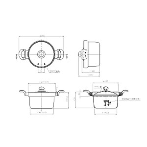 Rinnai rice cooker dedicated pot gas stove for cooking rice pot 3 Go cook RTR-300D1