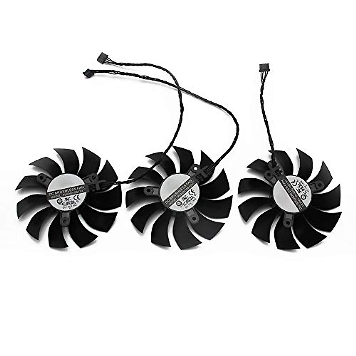 PLA09215B12H 12V 0.55A 4Pin for EVGA GTX1080TI FTW3 GTX 1080 Ti Black Elite Fan Graphics Card Cooling Fan (3PCS)