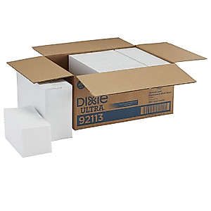 Dixie Ultra 1/6-Fold Linen Replacement Napkin by GP PRO GEORGIA-PACIFIC White; 92113; 200 Napkins Per Box; 4 Boxes Per Case (800 Total)