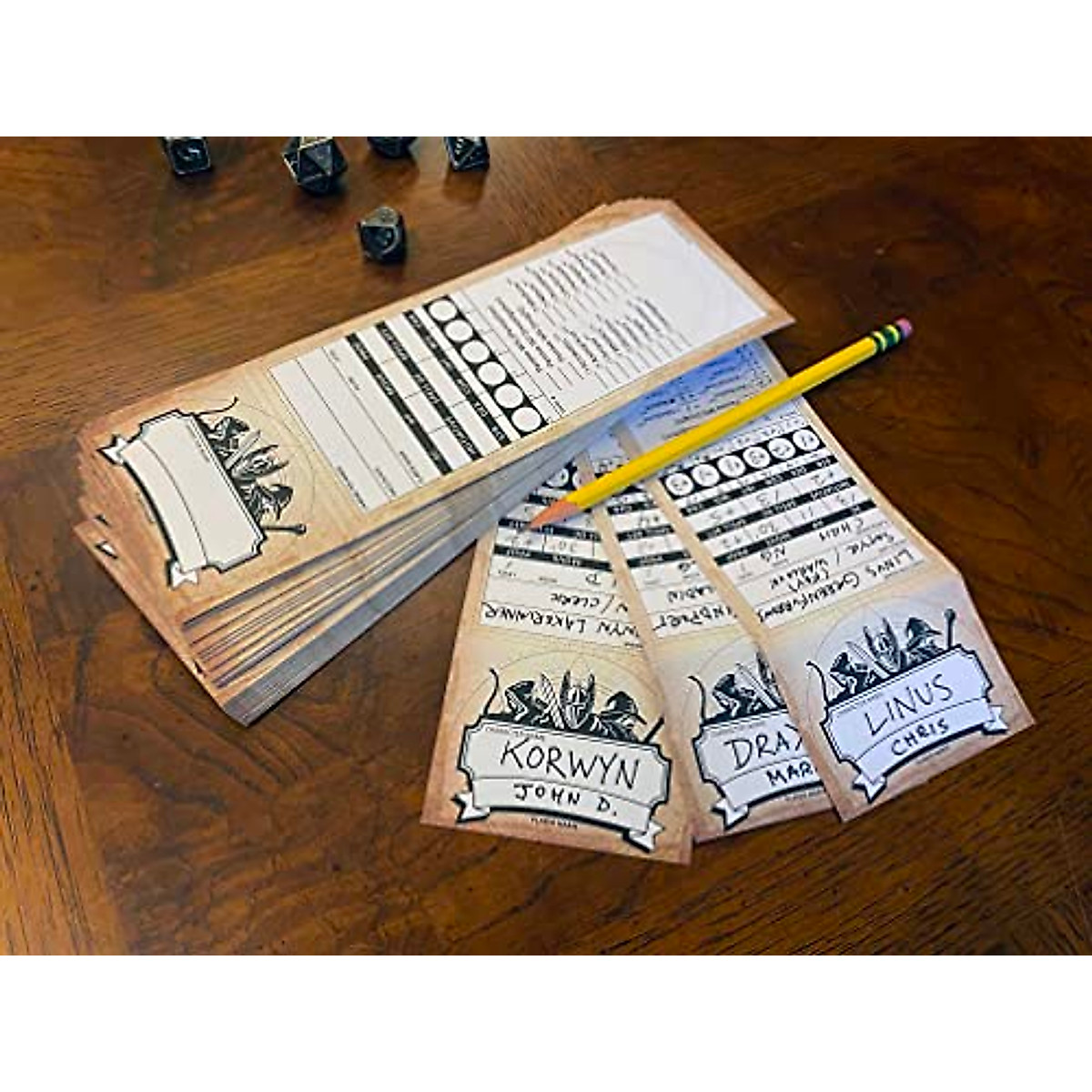 Character Trackers - Initiative Trackers and DM Reference Cards for 5th Edition