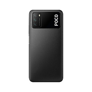 Xiaomi POCO M3 Smartphone, 4 GB + 128 GB, 6.53 "FHD + Ampio 1080P FHD + Display 51 MP, Tripla Fotocamera, 6000mAh Batteria, Doppi Altoparlanti, Jack per Cuffie da 3.5 mm, Nero (Power Black)