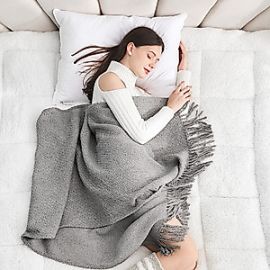 Mattress Topper Queen Size for Back Pain, Cymula Extra Thick 2 inch Sherpa Mattress Pad Bed Soft Pillow Top with 900GSM Fluffy Down Alternative Mattress Cover with 8-21" Deep Pocket, 60x80in White