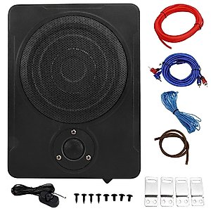Patioer 8" 600w Car/Truck Audio Slim Under-Seat Powered Subwoofer Sub Bass Speaker Kit
