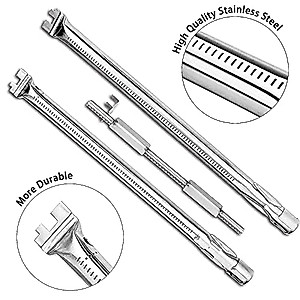 Hisencn Gas Grill Burner Tubes, Flavor Bars Replacement for Weber Spirit 200, Spirit E-210, E-220, Spirit S-210, S-220 Series Gas Grills with Up Front Controls (Model Years 20), 69785, 7635