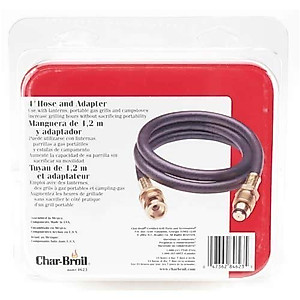 Char-Broil 4-Foot Hose and Adapter, Black