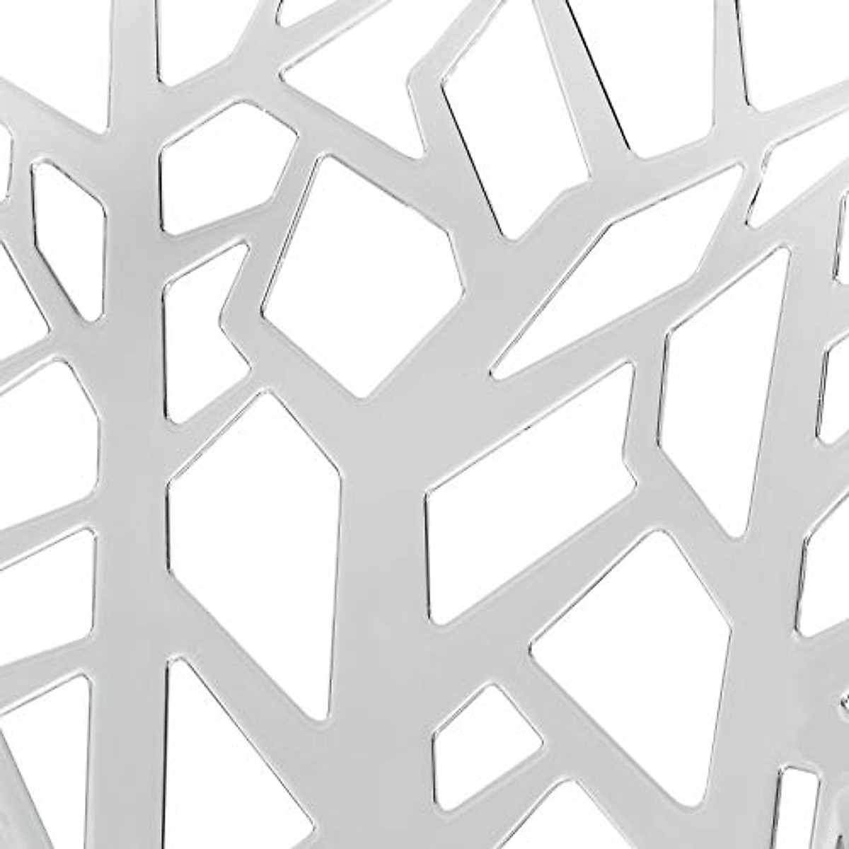 LeisureMod Caswell Cut-Out Tree Design Modern Dining Chairs, Set of 2 (Clear)