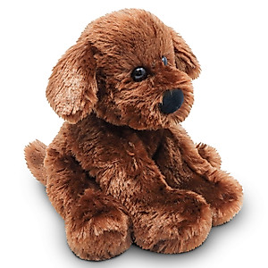 Fluffuns Puppy Dog Stuffed Animals - Stuffed Dog Plush Toys - 9 Inches (Brown)