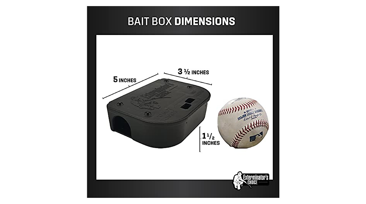 Exterminator’s Choice - Mice Bait Station - Includes Two Small Bait ...