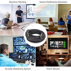 DTech Ultra Slim 150 Feet Fiber Optic HDMI 2.0 Cable 4K 60Hz 18Gbps for in-Wall Installation 150ft Projector Laptop Computer Monitor TV Camera (46 Meters)