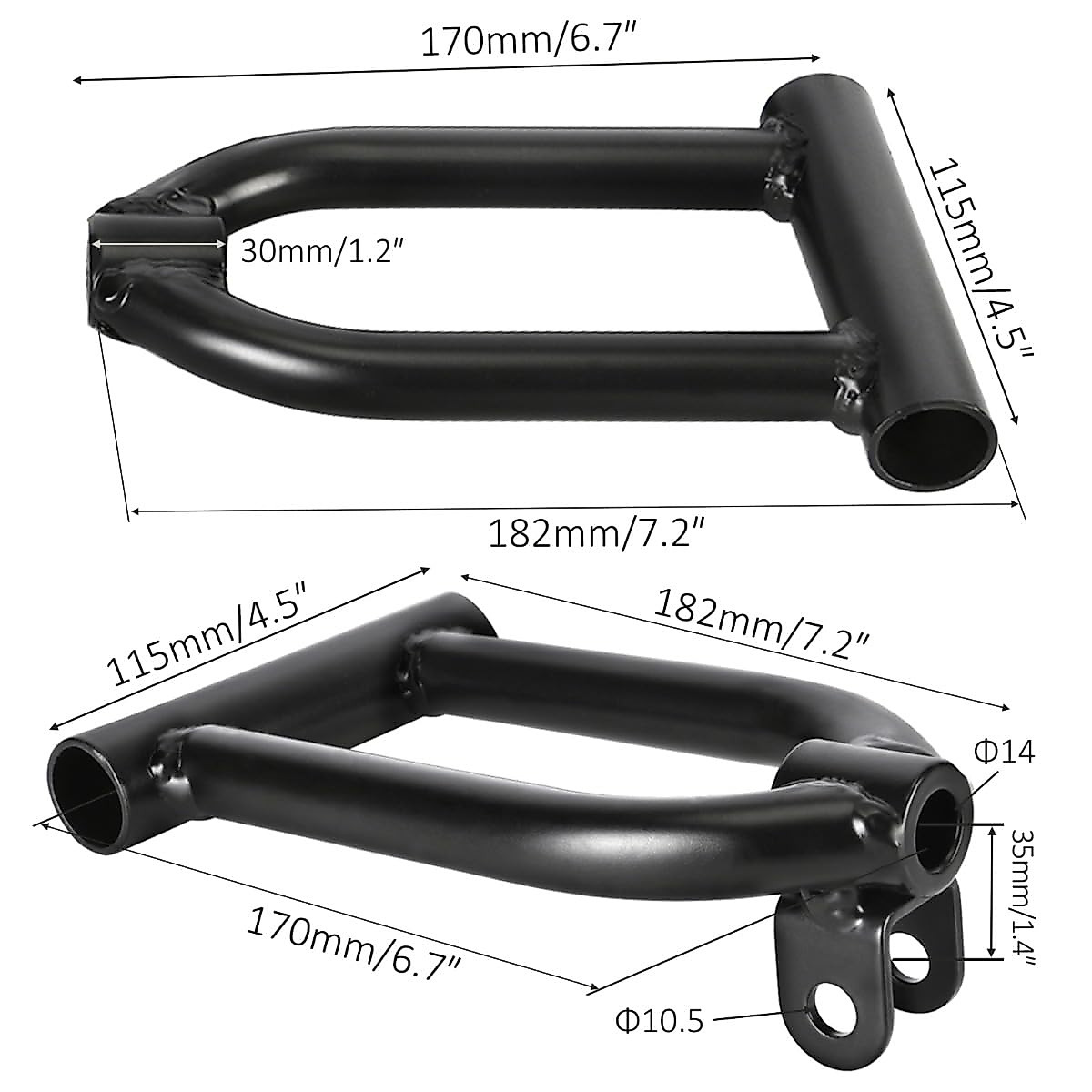 YC Yier Front Axle Kit 4 Wheel Drive Half Axle Assembly Shock Swingarm Tie Rod & Steering Wheel Gear Rack Pinion for Electric Go Kart ATV Quad Buggy Golf Cart 4 Wheeler Drift Trike Dolly Cart