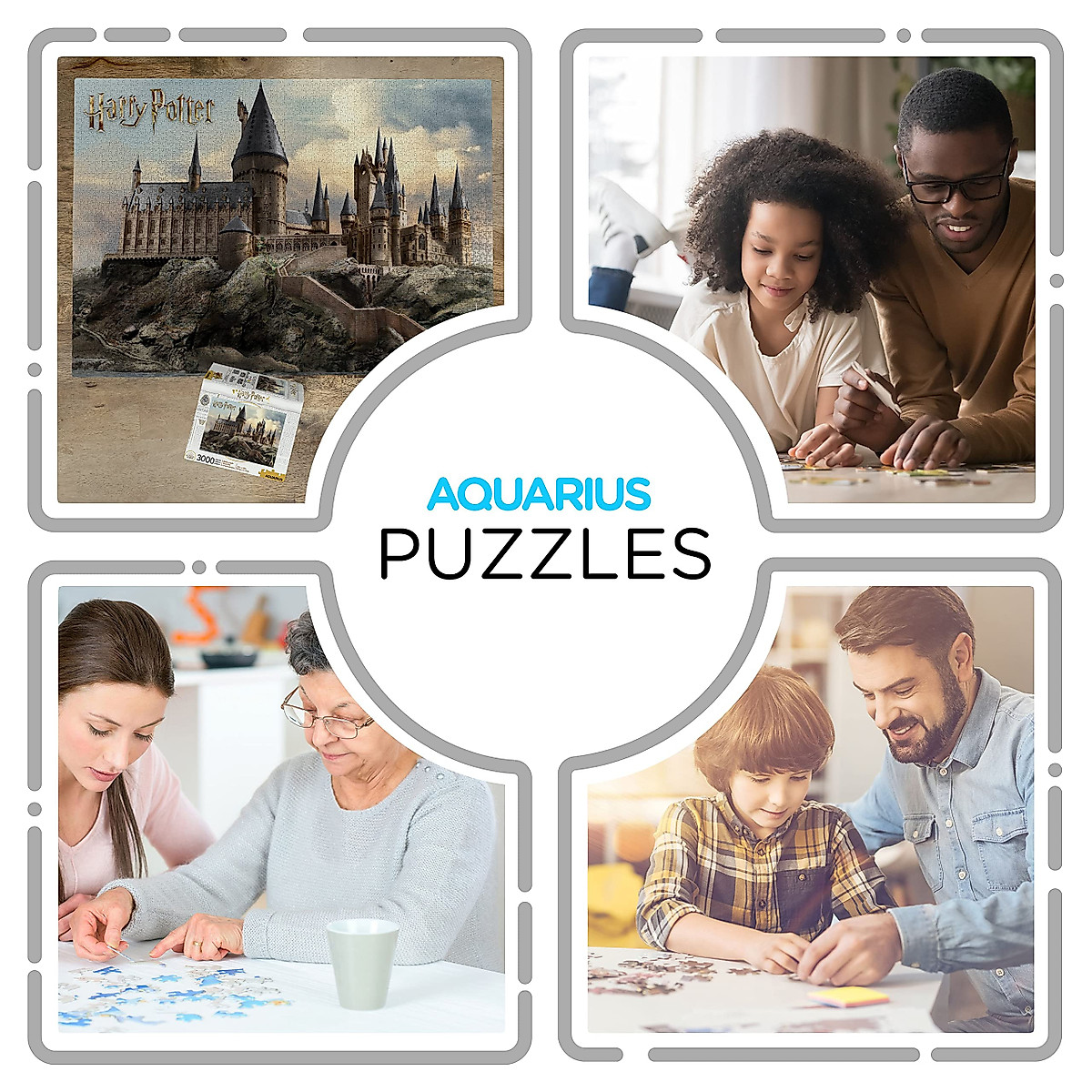 Aquarius Harry Potter Puzzle Hogwarts Castle (3000 Piece Jigsaw Puzzle) - Officially Licensed Harry Potter Merchandise & Collectibles - Glare Free - Precision Fit - 32x45in