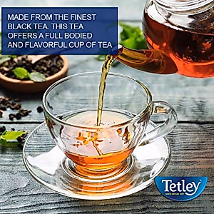 TETLEY Premium Black Tea, Decaffeinated British Blend - Pack of 3 (120 tea bags in total) by SUPREME BOX, WHITE
