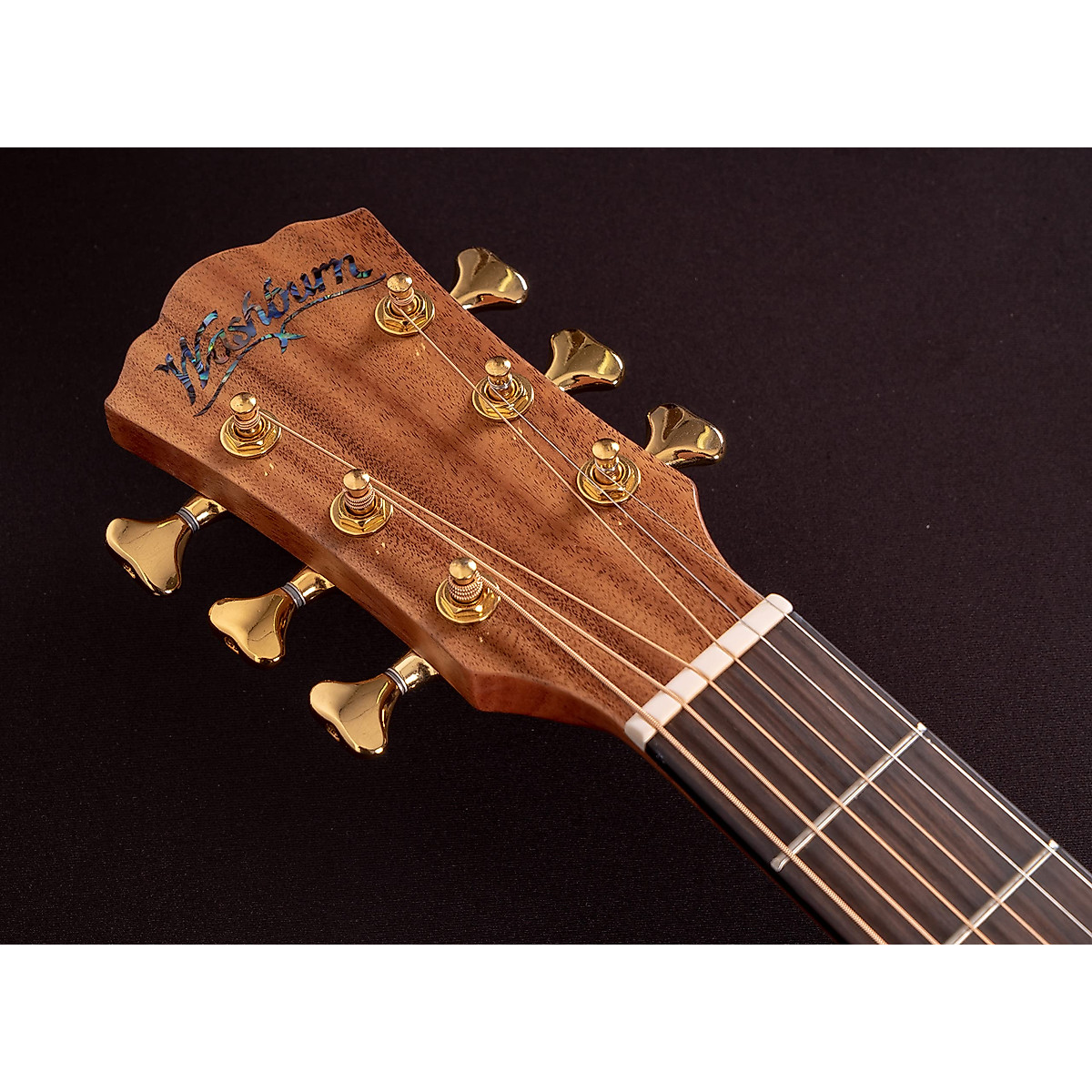 Washburn Bella Tono 6 String Acoustic-Electric Guitar, Right, Gloss Natural (BTSC56SCE-D)