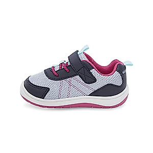Stride Rite 360 Girls Carson Athletic Sneaker, Navy, 4 Toddler