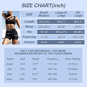CAMPSNAIL Biker Shorts Women with Pockets - 5" High Waisted Workout Spandex Tummy Control Gym Running Athletic Yoga Shorts