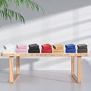 NexHome Twin XL Size Sheet Set, Breathable & Cooling Sheets, Hotel Luxury Bed Sheet, Extra Soft, Deep Pockets 16", Easy Fit, Wrinkle Free, Comfy, Chocolate Bed Sheets 3 Piece Set