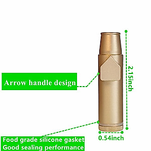 OMO Metal Leak-proof Bottle 2nd Generation Upgrade Version Golden (3 pack)