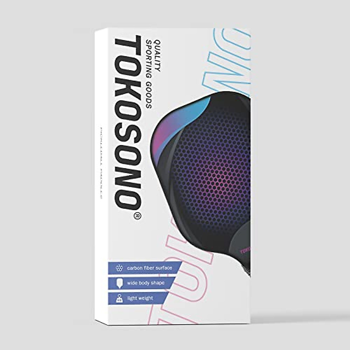 Tokosono Pickleball Paddles, Pickle Ball Paddle Set of 2 with Graphite Carbon Surface, Lightweight Pickleball Set with Carry Bag and 4 Balls (st1)