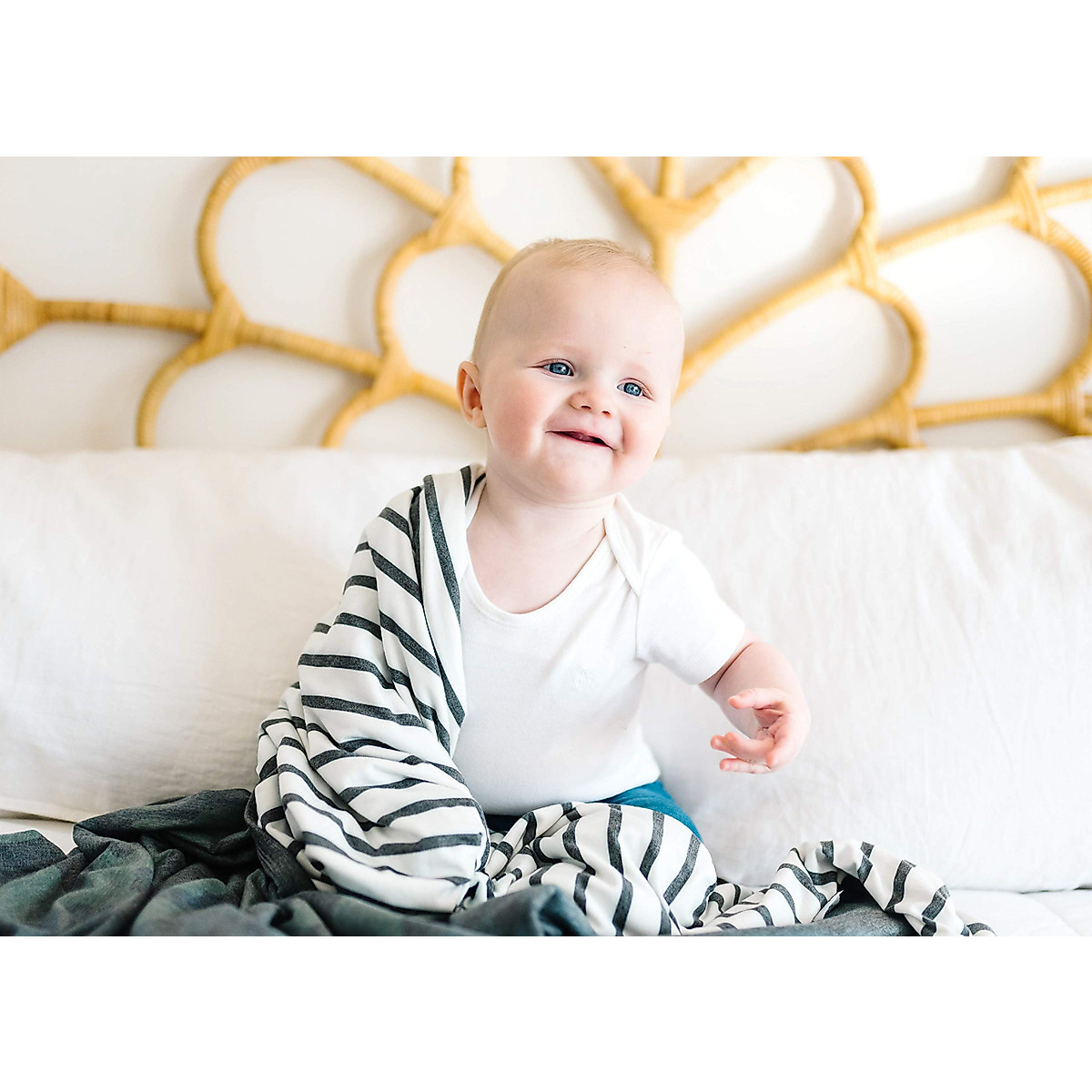 Copper Pearl Three-Layer Baby Blanket: Soft Baby Quilts for Boys and Girls | Breathable, Cozy, Toddler Blanket | Baby Quilt for Newborns | 46x46 Premium Polyester/Rayon | Hunter