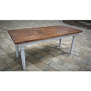 Farm Table with Spindle Legs - Solid Wood Trinity Class Table