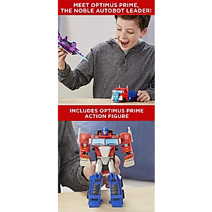 Transformers E3639 Cyberverse Action Attackers: Ultra Class Optimus Prime Action Figure Toy