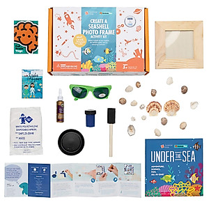 Fat Brain Toys Surprise Ride - Create a Seashell Photo Frame - Activity Kit, Ages 5+