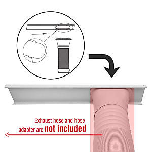 Forestchill Portable Air Conditioner Window Kit Replacement, Adjustable Window Sealing Plate, Max length 51.2 in