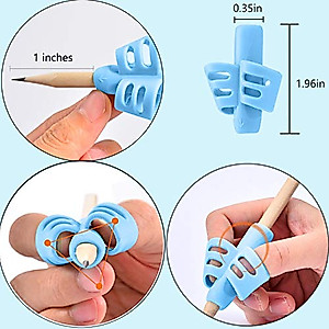 Pencil Grips - JuneLsy Pencil Grips for Kids Handwriting Posture Correction Training Writing AIDS for Kids Toddler Children Special Needs (3 PCS)