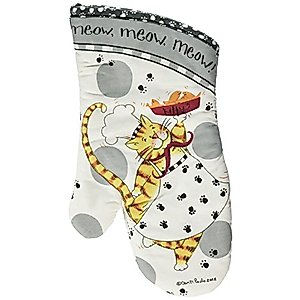 Kay Dee Designs Cotton Oven Mitt, Happy Cat