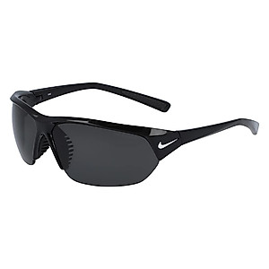 Nike Men's Skylon Ace Sunglasses, Black Frame/Polarized Grey Lens EV0527 010 Made in Italy