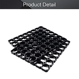 Bettomshin 2Pcs 7x8 Cell Spacer 21700 Lithium Battery Plastic Holder Bracket for DIY Battery Pack 21.7mm Hole Dia